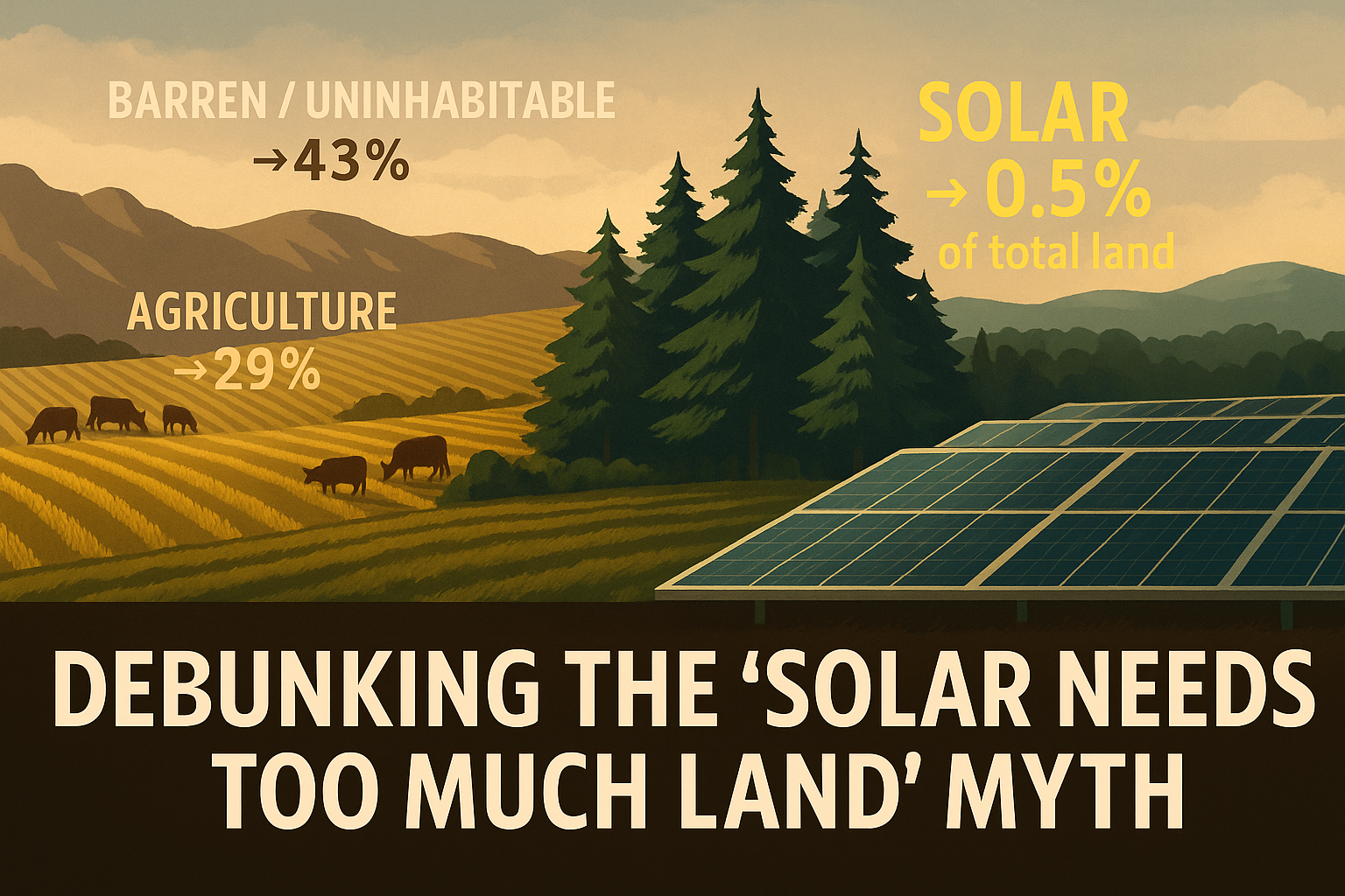 The Truth About Solar and Land: A Rounding Error - EV Curve Futurist